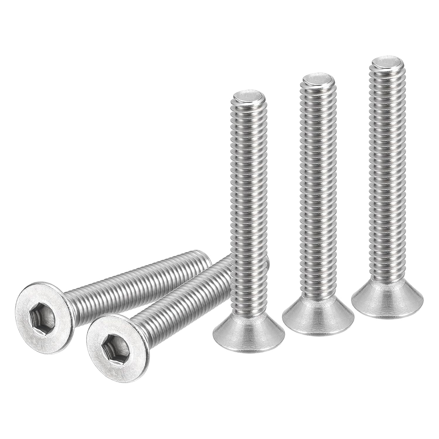 #10-32 x 1-1/4" Flat Head Socket Cap Screws, 10 Pack 304 Stainless ...