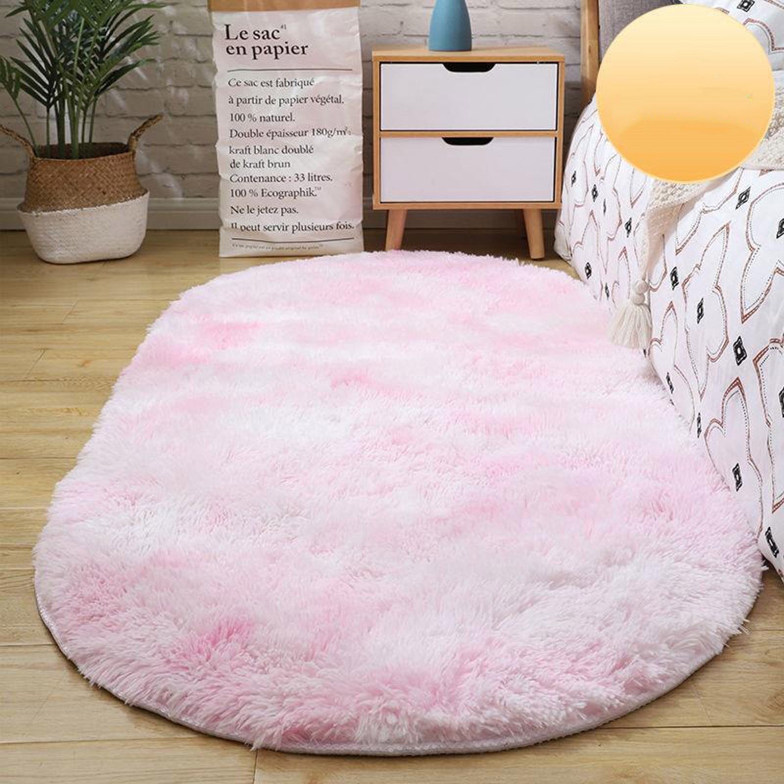 Fluffy Rugs for Bedroom, 23.62*70.86 Inch Shag Cute Area Rug for Girls ...