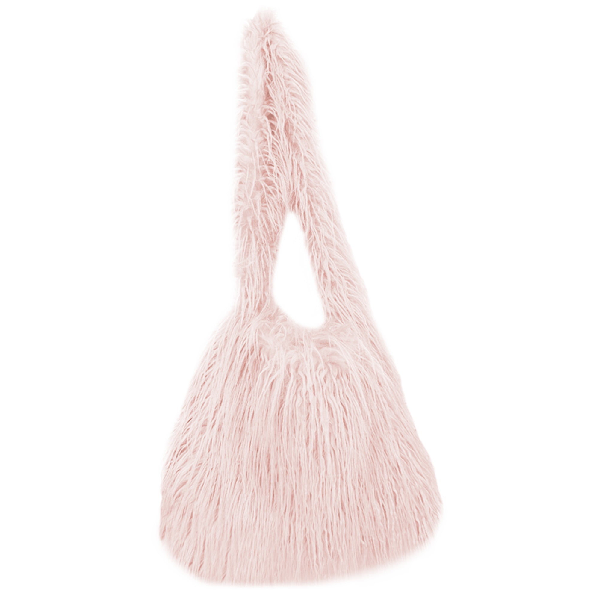 Fluffy Shoulder Bag Plush Bags Women Ladies Tote Bag Fluffy White Furry ...