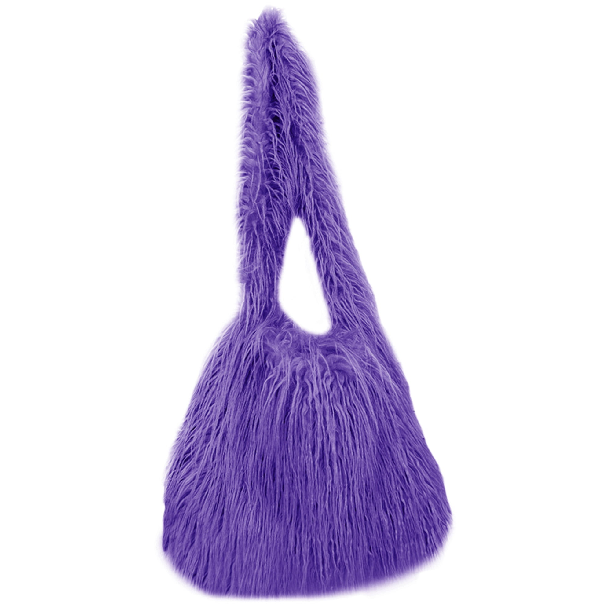 Fluffy Shoulder Bag Plush Bags Women Ladies Tote Bag Fluffy White Furry ...