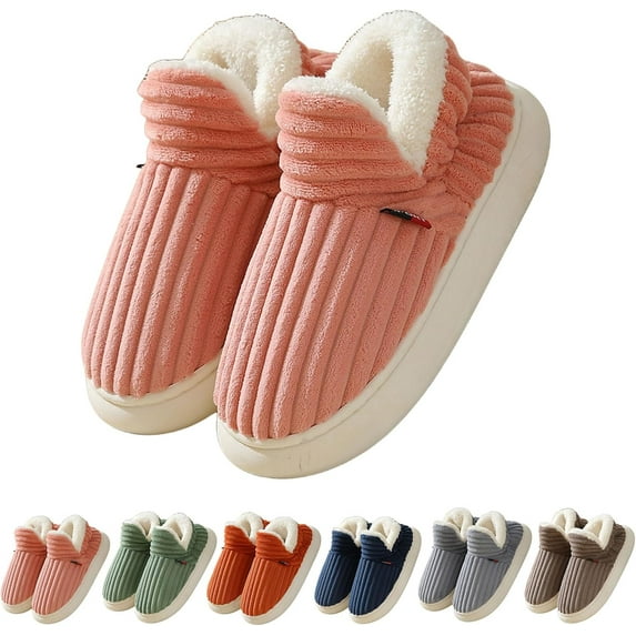 Fluffy Slippers for Women, Puffy Slipper for Men, Winter Warm Cozy ...