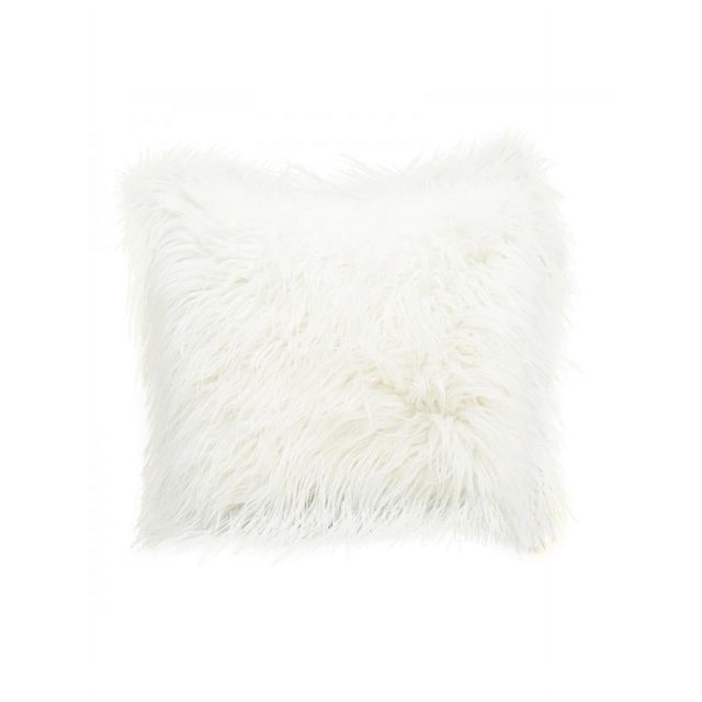 Fluffy Solid Color Square Throw Pillow Case Cushion Cover Home Decor 18 ...