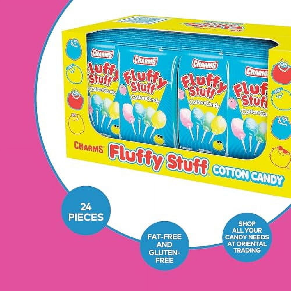 Fluffy Stuff Cotton Candy, 2.5-Ounce Packages (Pack of 24) - Walmart.com
