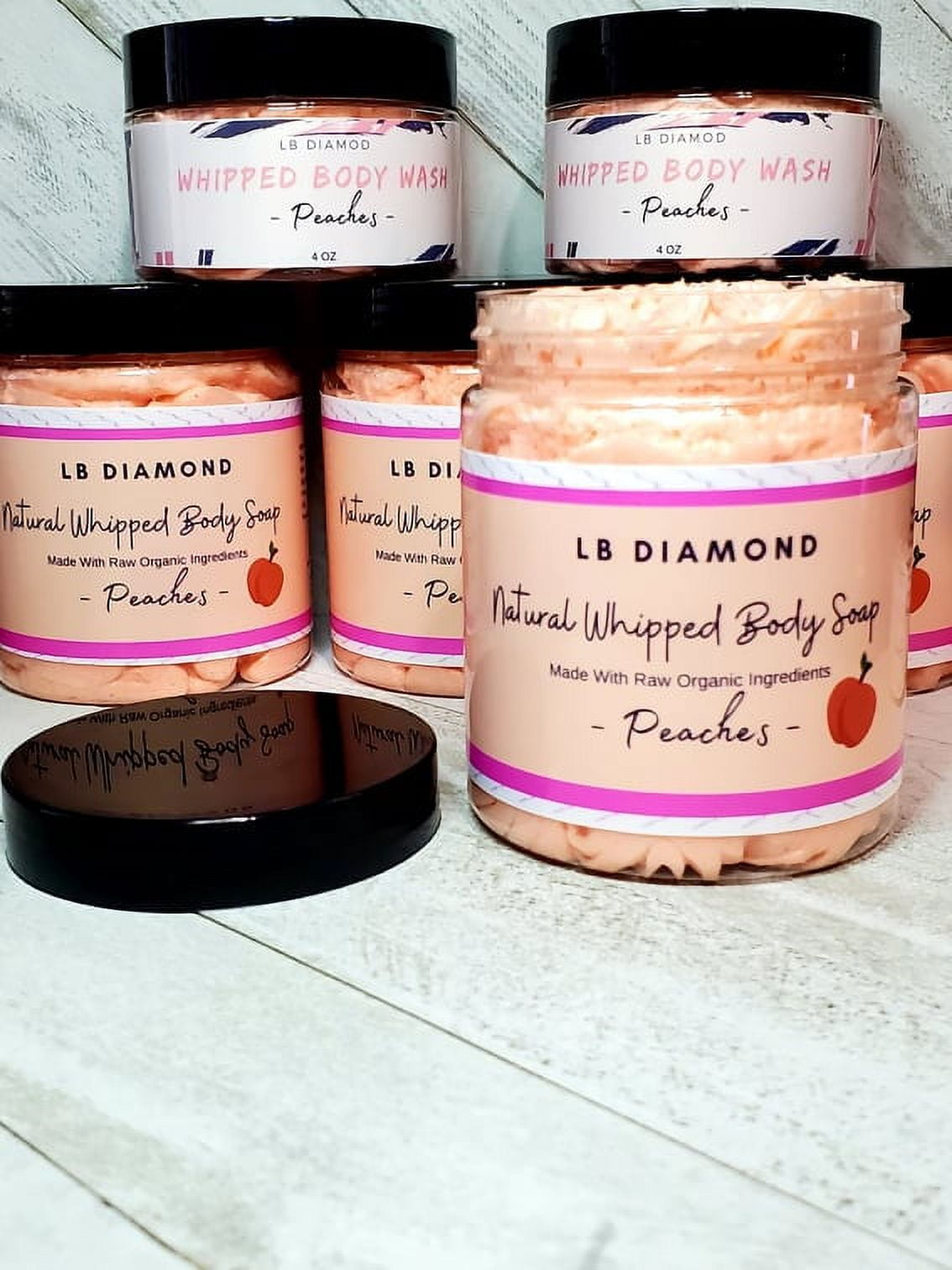 Fluffy Sugar Whipped Body Soap Peaches - Walmart.com
