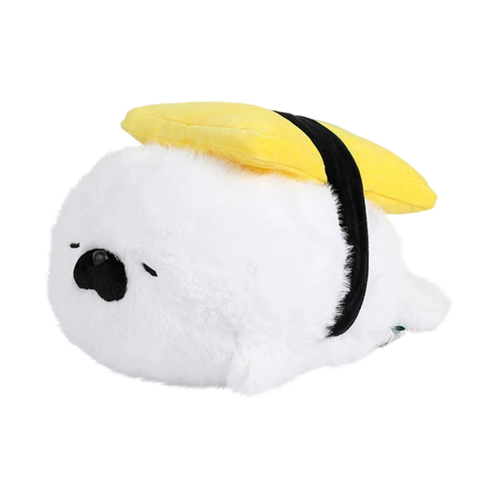 Fluffy Sushi Seal Stuffed Animal Plush Pillow, Cute Seal Plush Toy ...