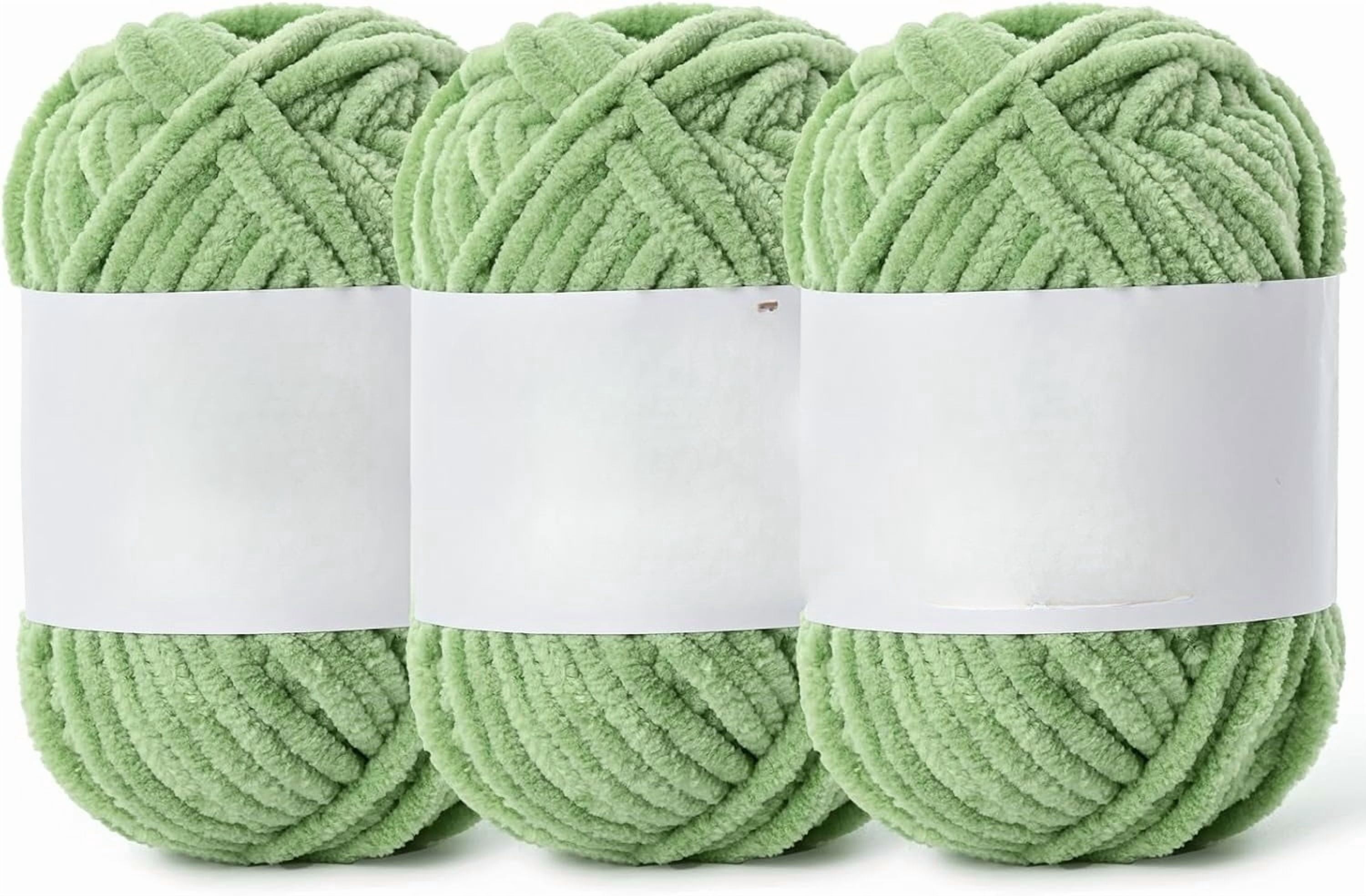 Fluffy Velvet Yarn for Crocheting, Chunky Chenille Blanket Yarn for ...