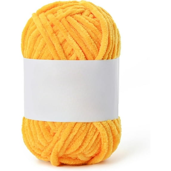 Fluffy Velvet Yarn for Crocheting, Chunky Chenille Blanket Yarn for ...