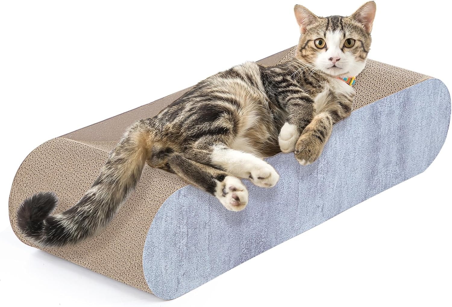 FluffyDream 2 in 1 Cat Scratcher Cardboard Lounge Bed, Cat Scratching ...