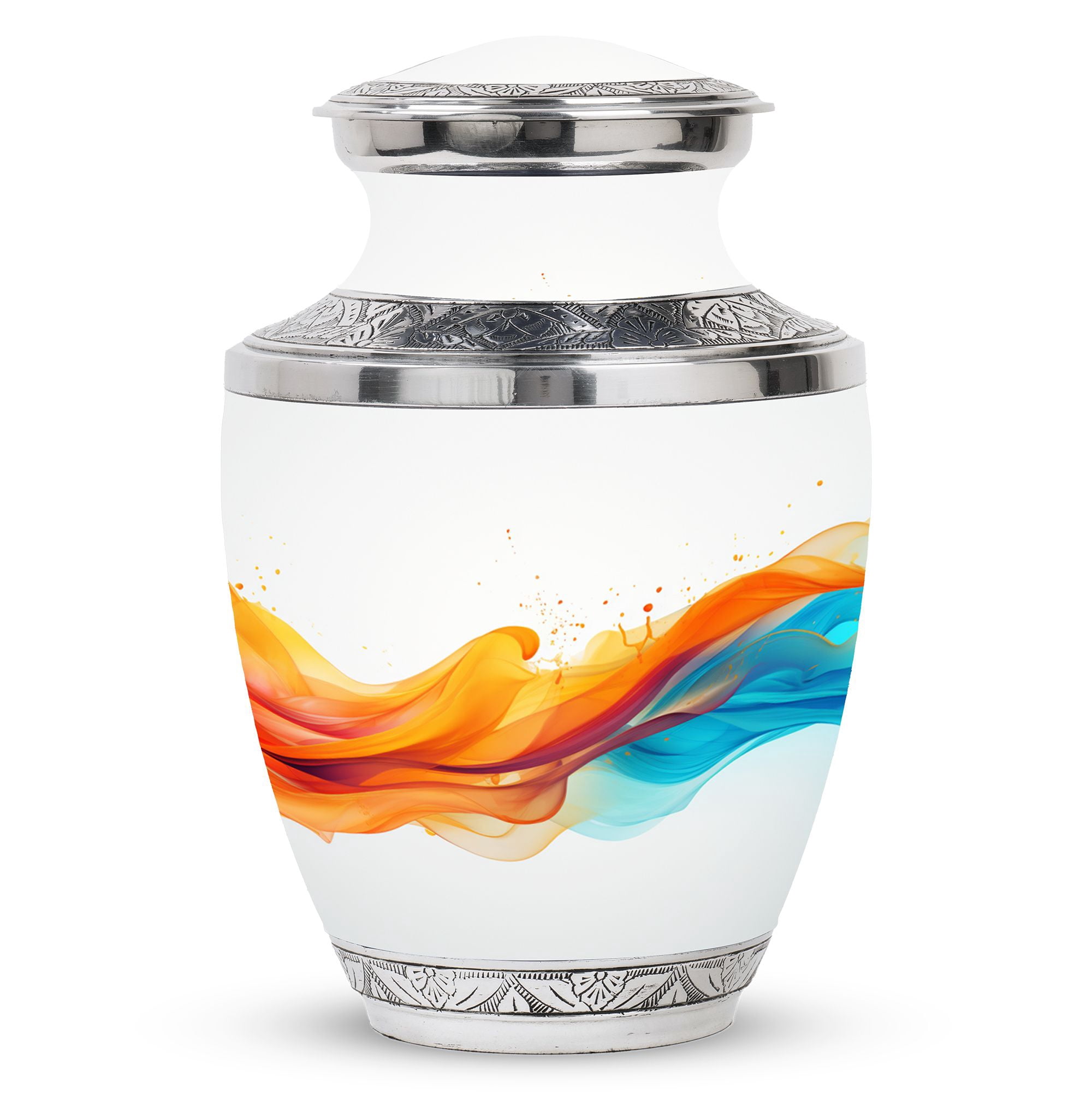 Fluid Color Motion Sculpted Serenity Artistic Urn - Creativity ...
