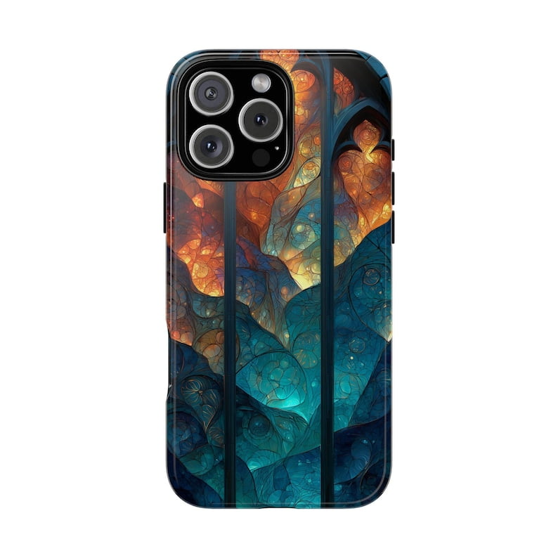 Fluid Dream Forms with Stained Glass Fusion Surreal Abstract Artwork ...