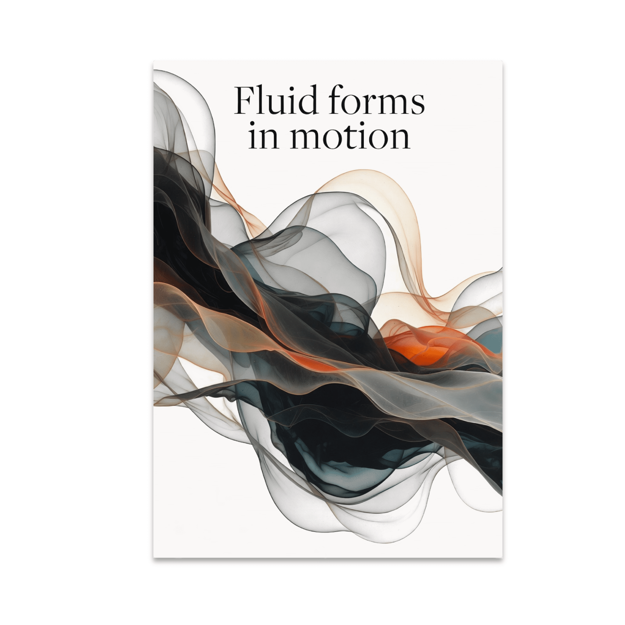 Fluid Forms in Motion - Modern Abstract Art Lover - 13x19 Poster Print ...