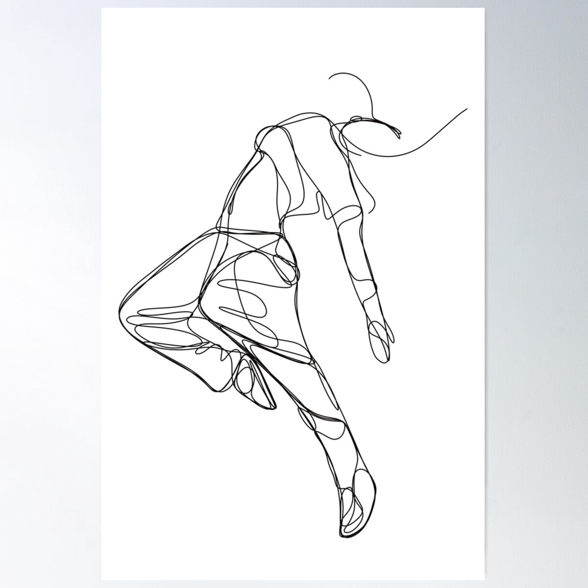 Fluid Motion Breakdancer: A One Line Art Depiction Of Urban Groove ...