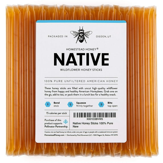 Fluid Movement Native Honey Sticks (100 count) - Walmart.com