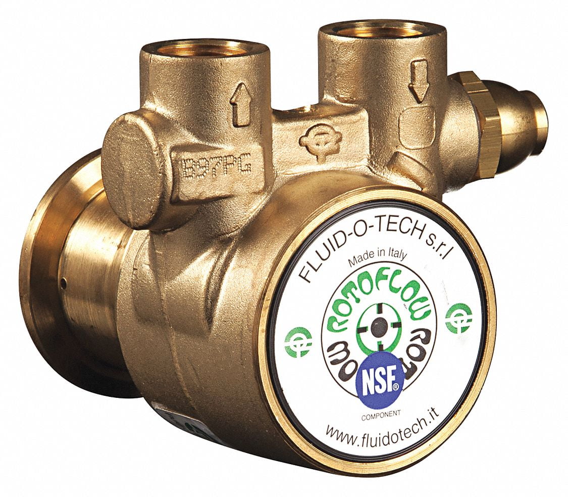 Fluid-O-Tech Pump,3/8" NPTF,144 Max. GPH,Brass,Bypass PA 401 - Walmart.com