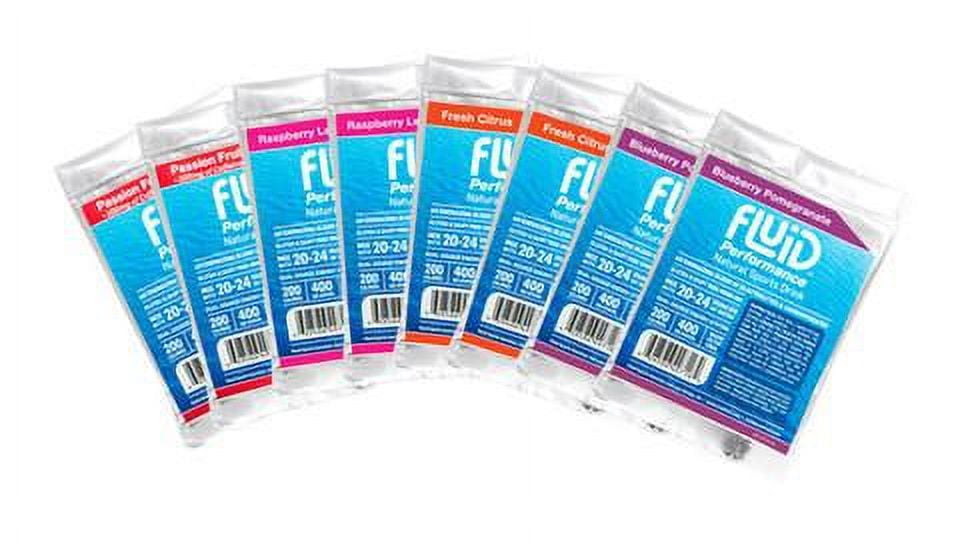 Fluid Performance Natural Sports Drink - 6 Packet Box - Variety Pack (2 ...