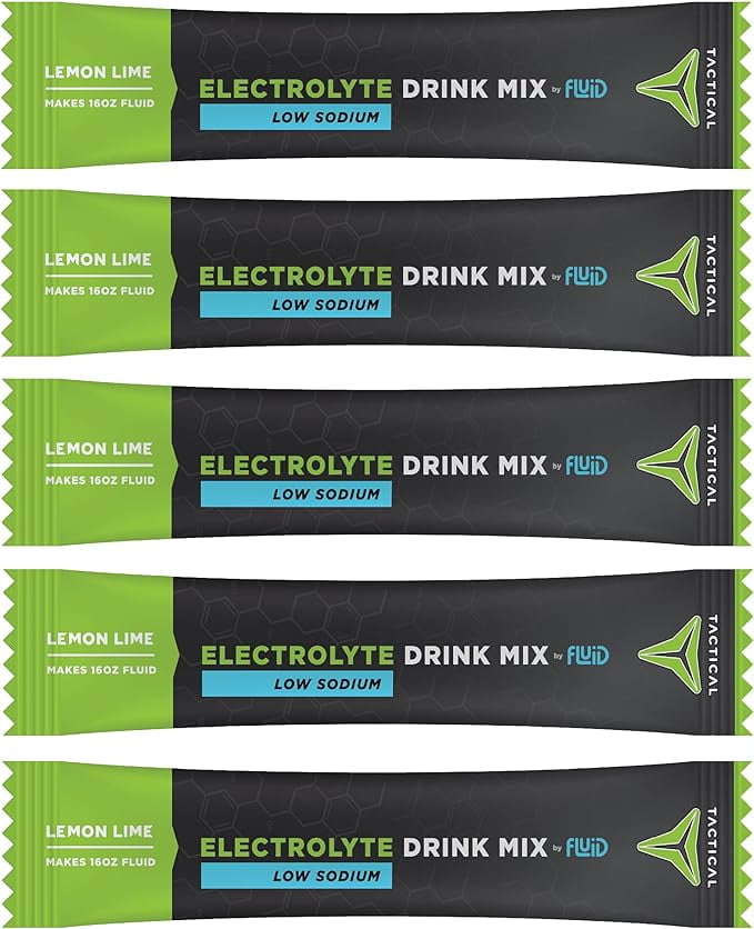 Fluid Tactical - Electrolyte Powder Packets, Accelerate Re-Hydration ...