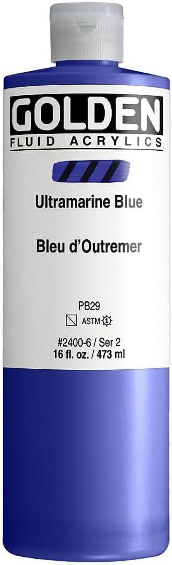 Fluid s by , Ultramarine Blue, 16 fl. oz. Bottle, Professional Paint ...