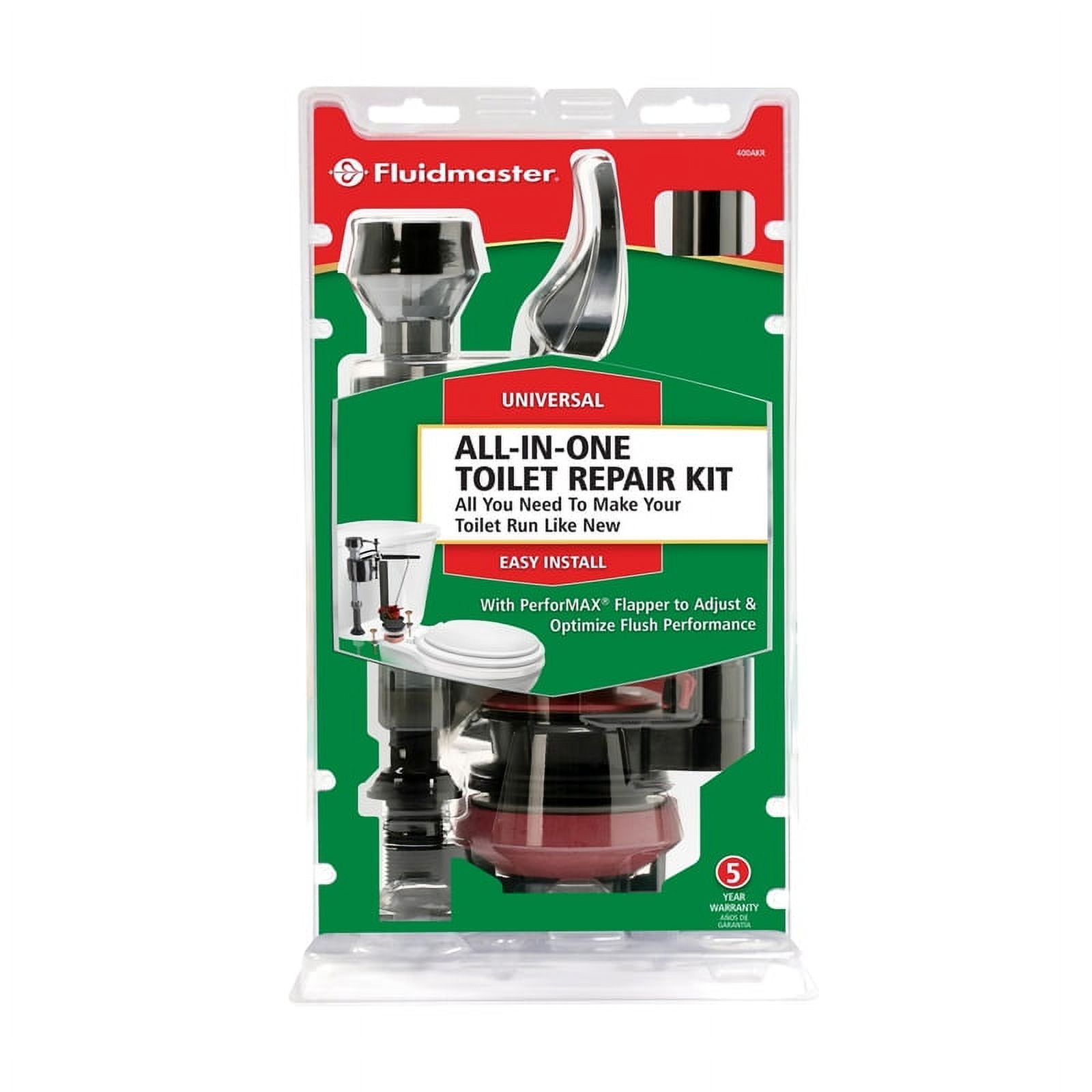 Fluidmaster 400AKR Complete Toilet Tank Repair Kit, Multicolor, 1-Pack ...