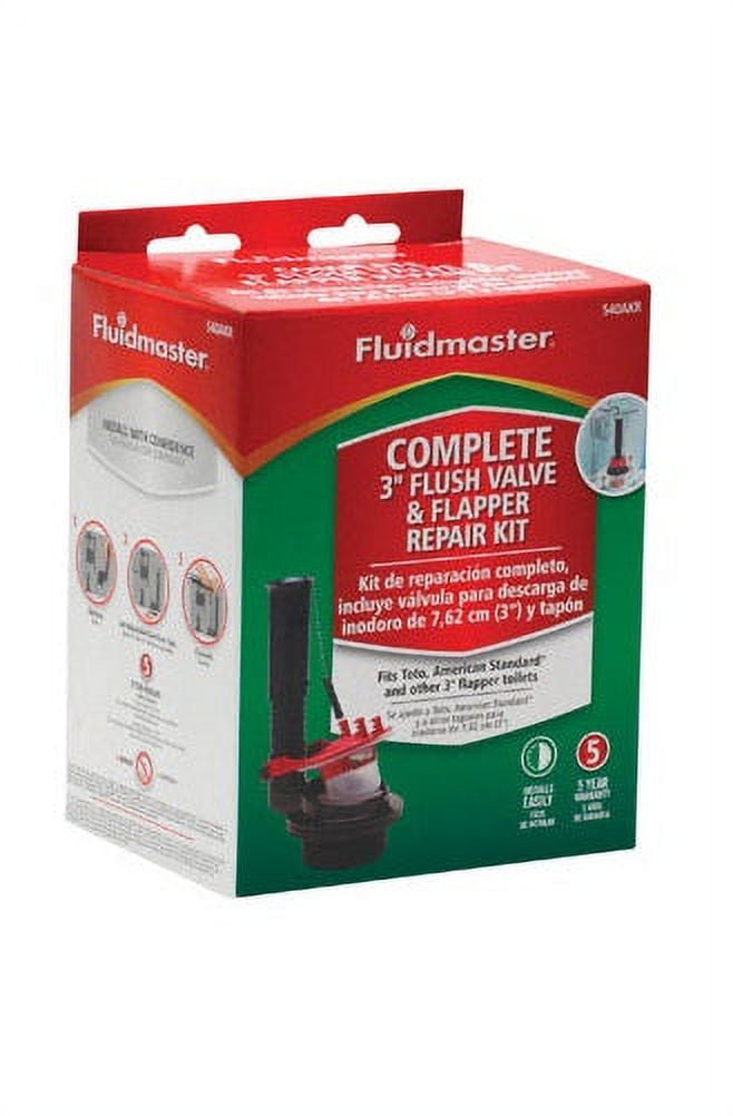 Fluidmaster 540AKRP5 Flush Valve And Flapper Repair Kit, 3", Each ...