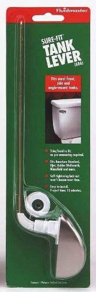 Fluidmaster 686 Sure-Fit Euro Universal Toilet Tank Lever, 12 In L ...