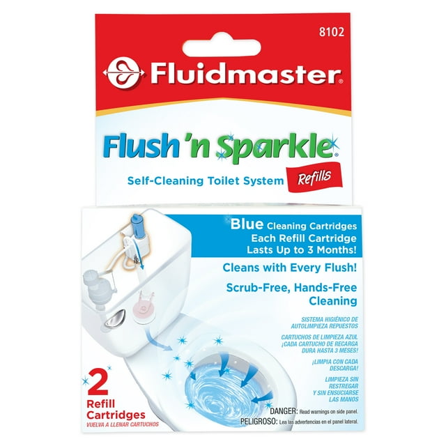 Fluidmaster Blue Tank Automatic Toilet Bowl Cleaning System, 8102P8 ...