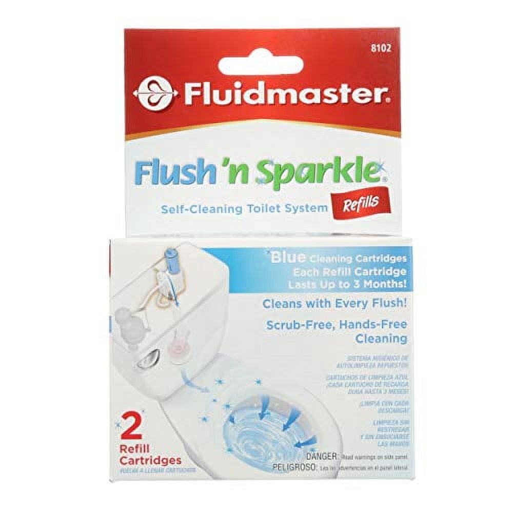 Fluidmaster 8102P8 Flush 'n Sparkle Automatic Toilet Bowl Cleaning ...