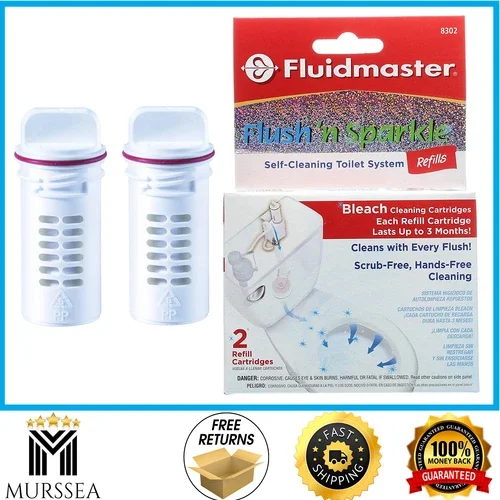 Fluidmaster 8302P8 Flush 'N Sparkle Automatic Toilet Bowl Cleaning ...