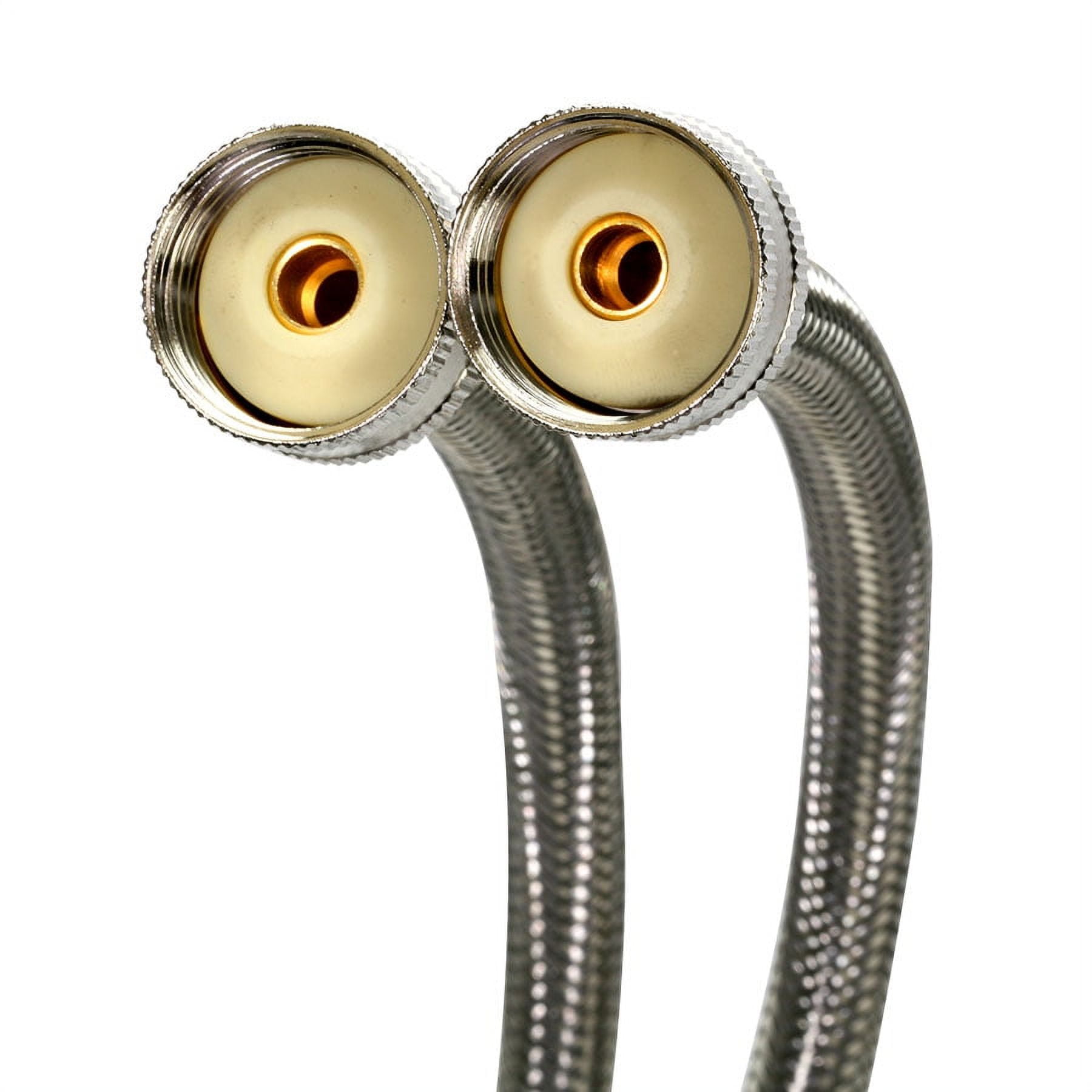 Fluidmaster® 9WM60P2 Braided Stainless Steel Washing Machine Connector ...
