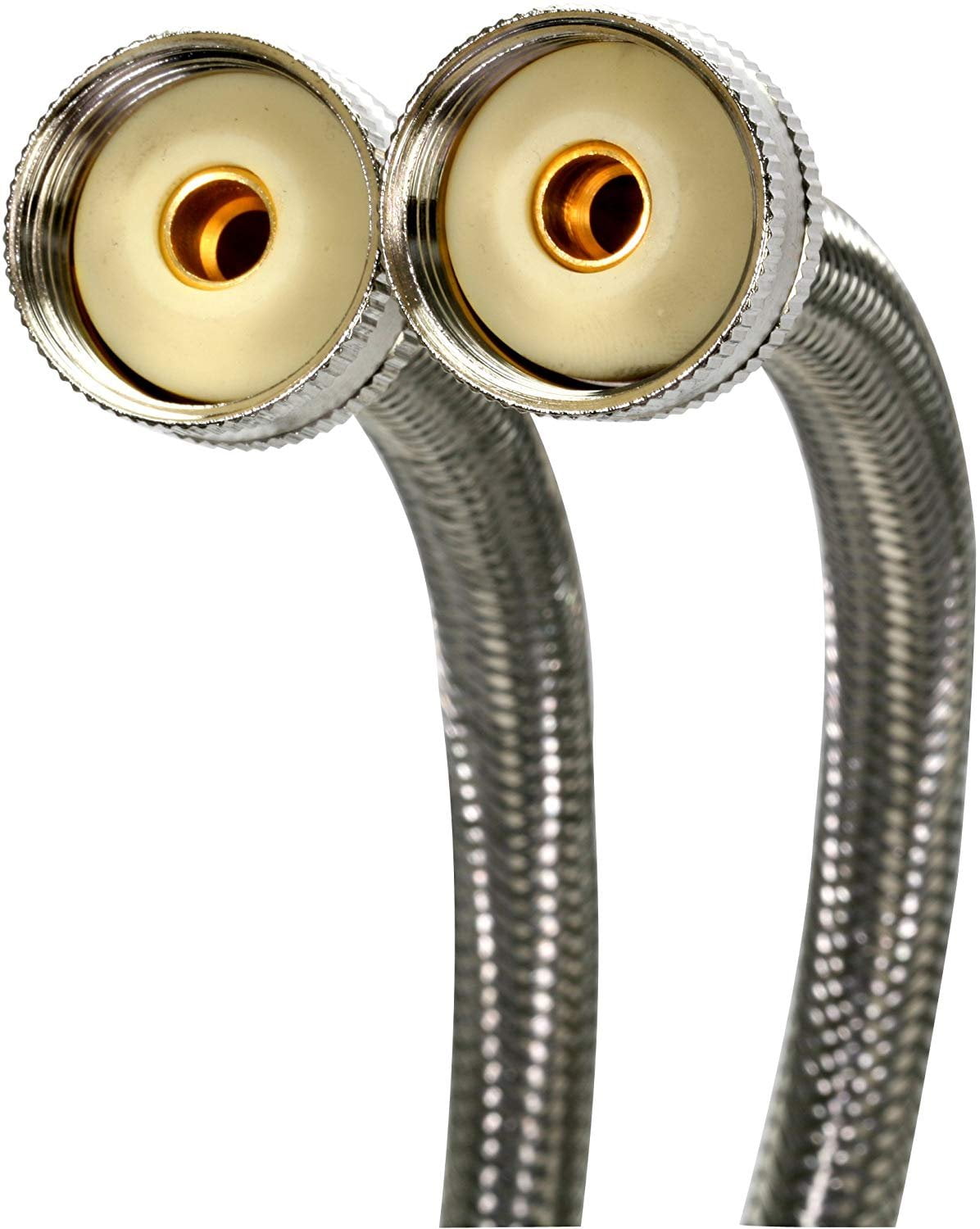 Fluidmaster 9WM60P2 Washing Machine Connector 2-Pack, Braided Stainless ...