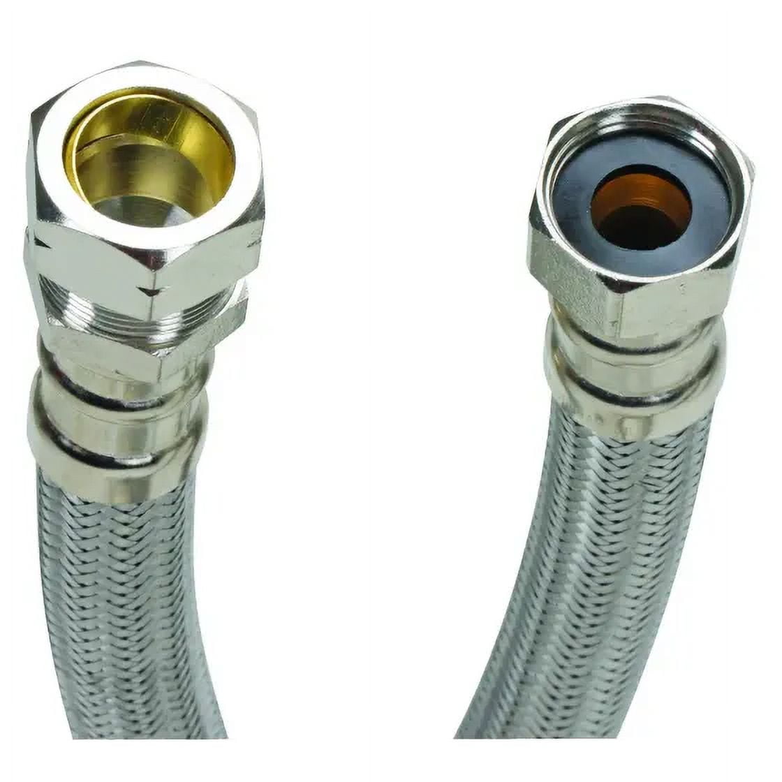 Fluidmaster B4H18 No Burst Water Heater Connector Flexible Braided 18 ...