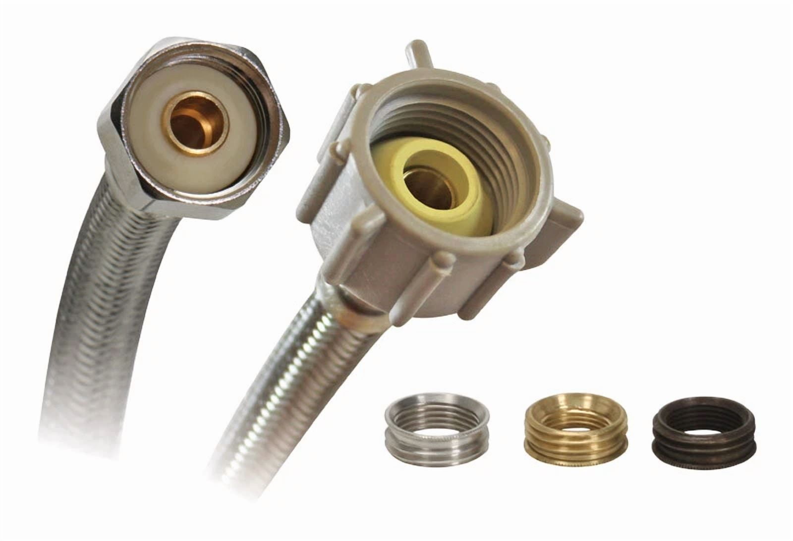 Fluidmaster B4T12U Steel 3/8 X 7/8 In. Nominal Toilet Connector 12 L In ...