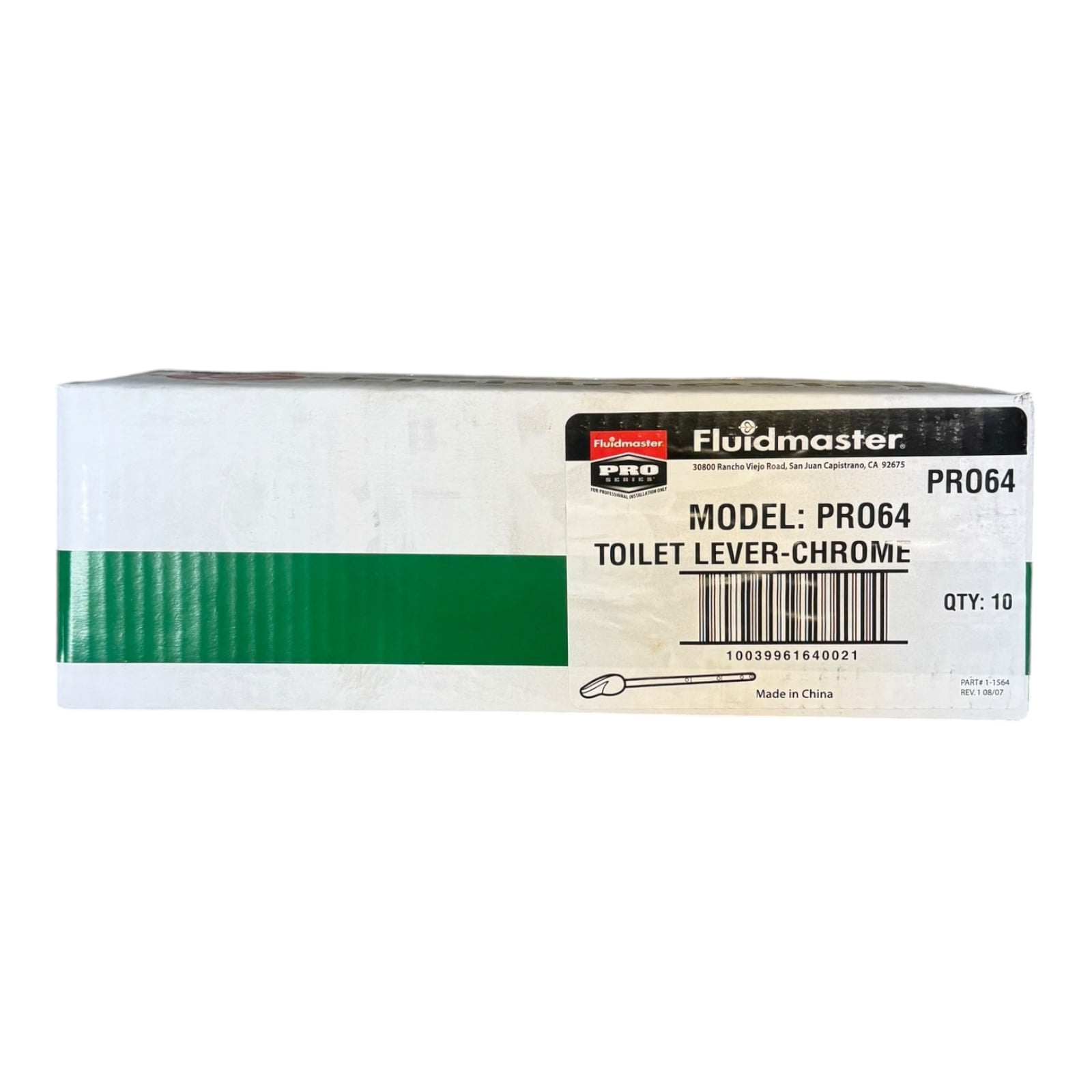 Fluidmaster Pro64 Chrome Universal Fit 10ct Tank Levers (1 Case ...