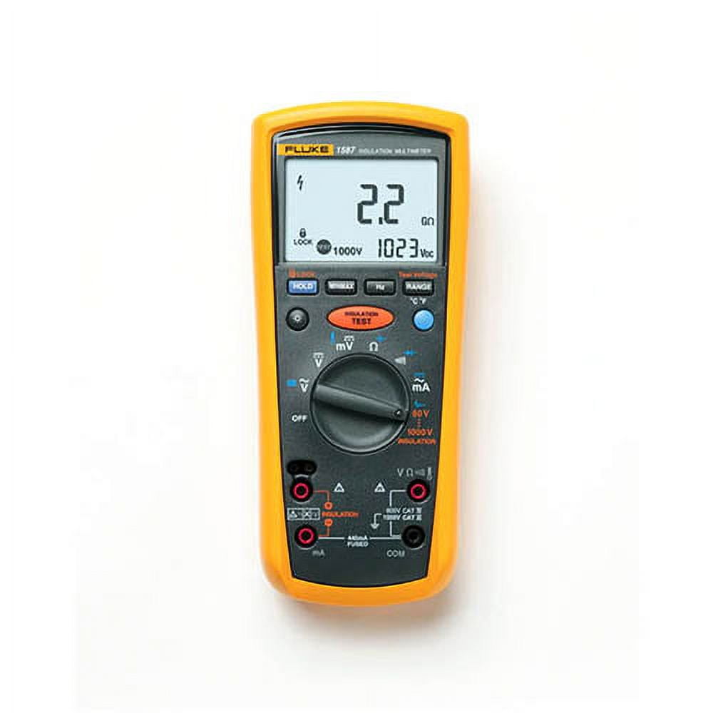 Fluke 1587T Insulation Multimeter for Telecom with K-Type Thermocouple ...