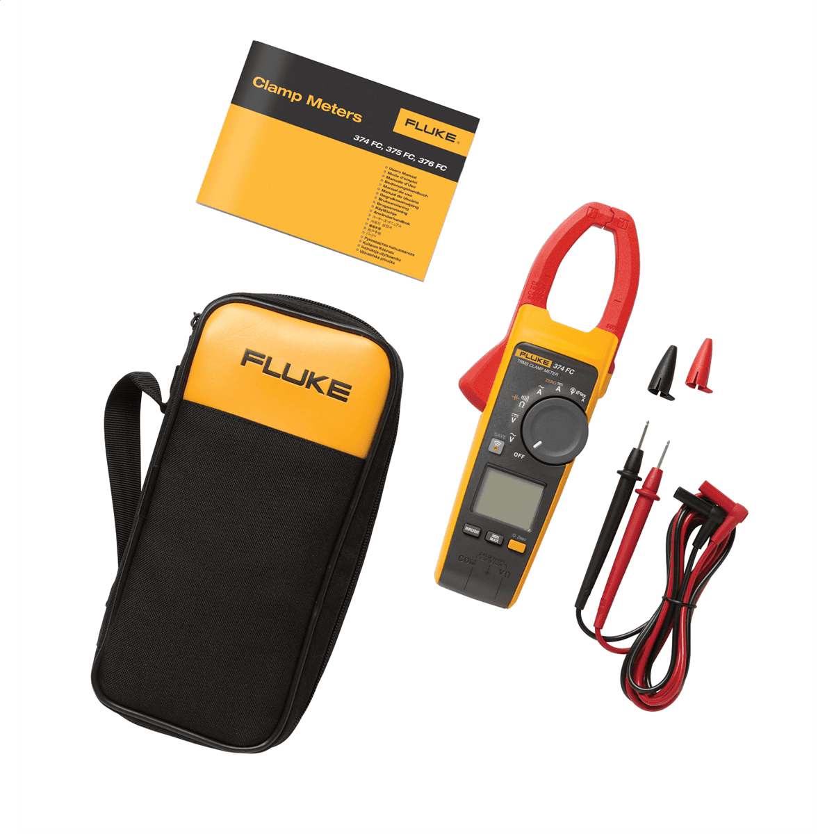 Fluke 374FC TRMS wireless clamp - 600A AC/DC - Walmart.com