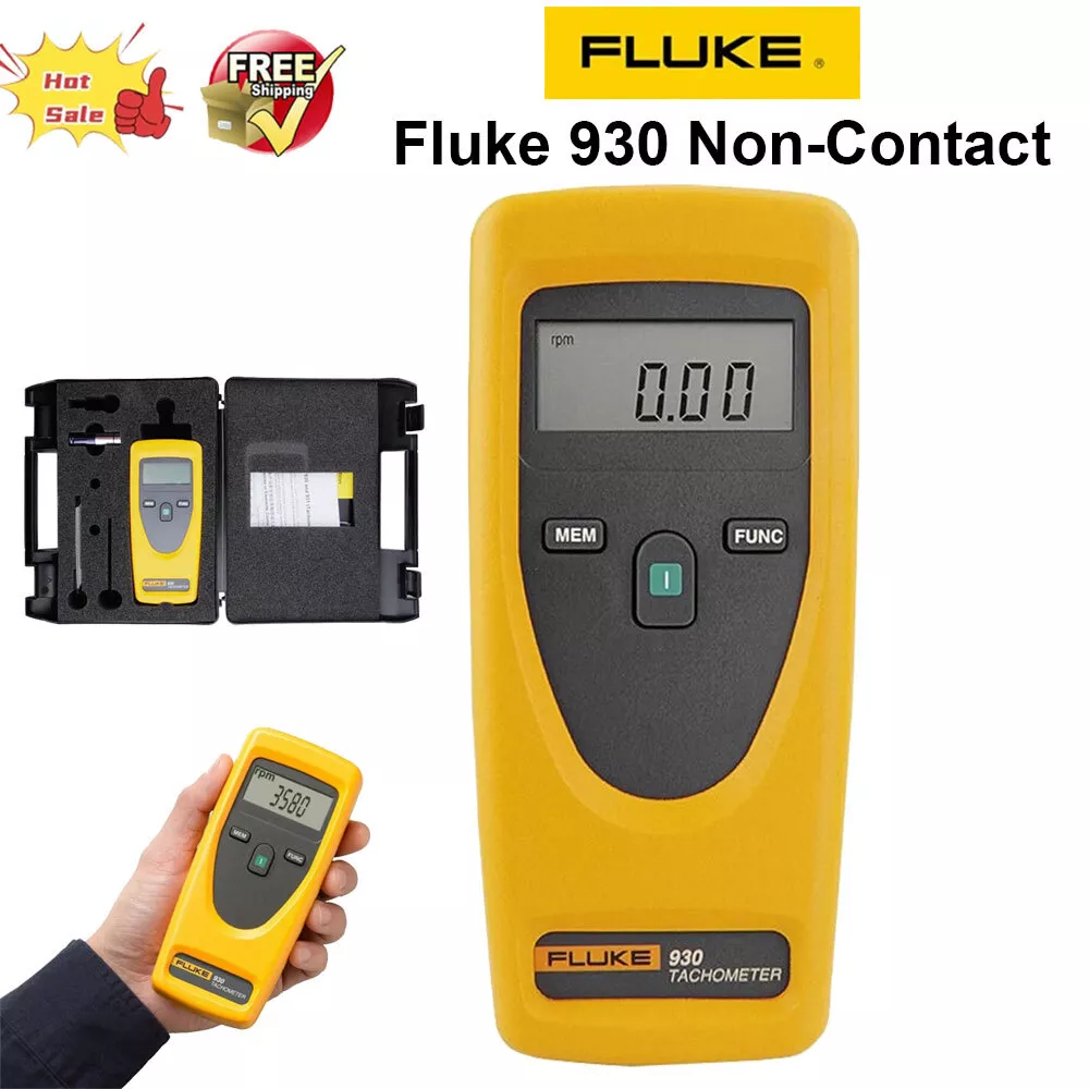 Fluke 930 Digital Display Non-Contact Tachometer Optical 500 mm Sensing Distance - Walmart.com