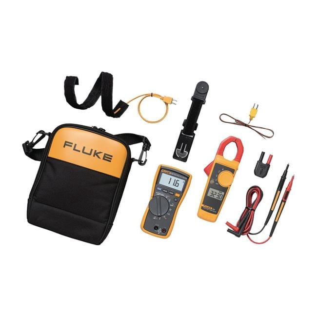 Fluke FLUKE-116-323 KIT HVAC Multimeter & Clamp Meter Combo Kit ...