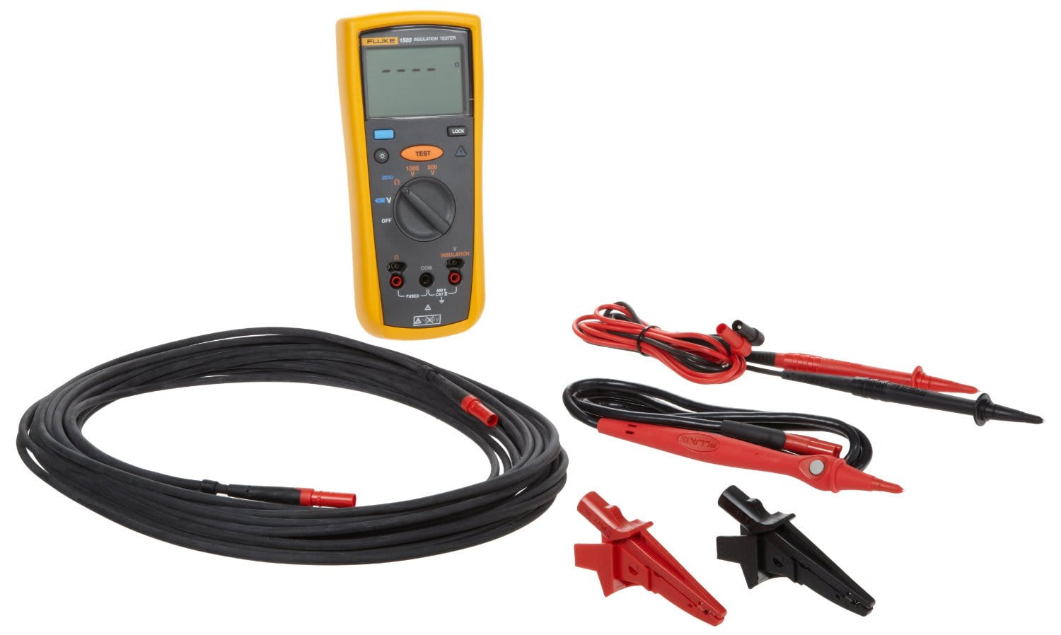 Fluke Fluke 1503/EX-LEAD Extended Lead Insulation Resistance Meter Kit ...