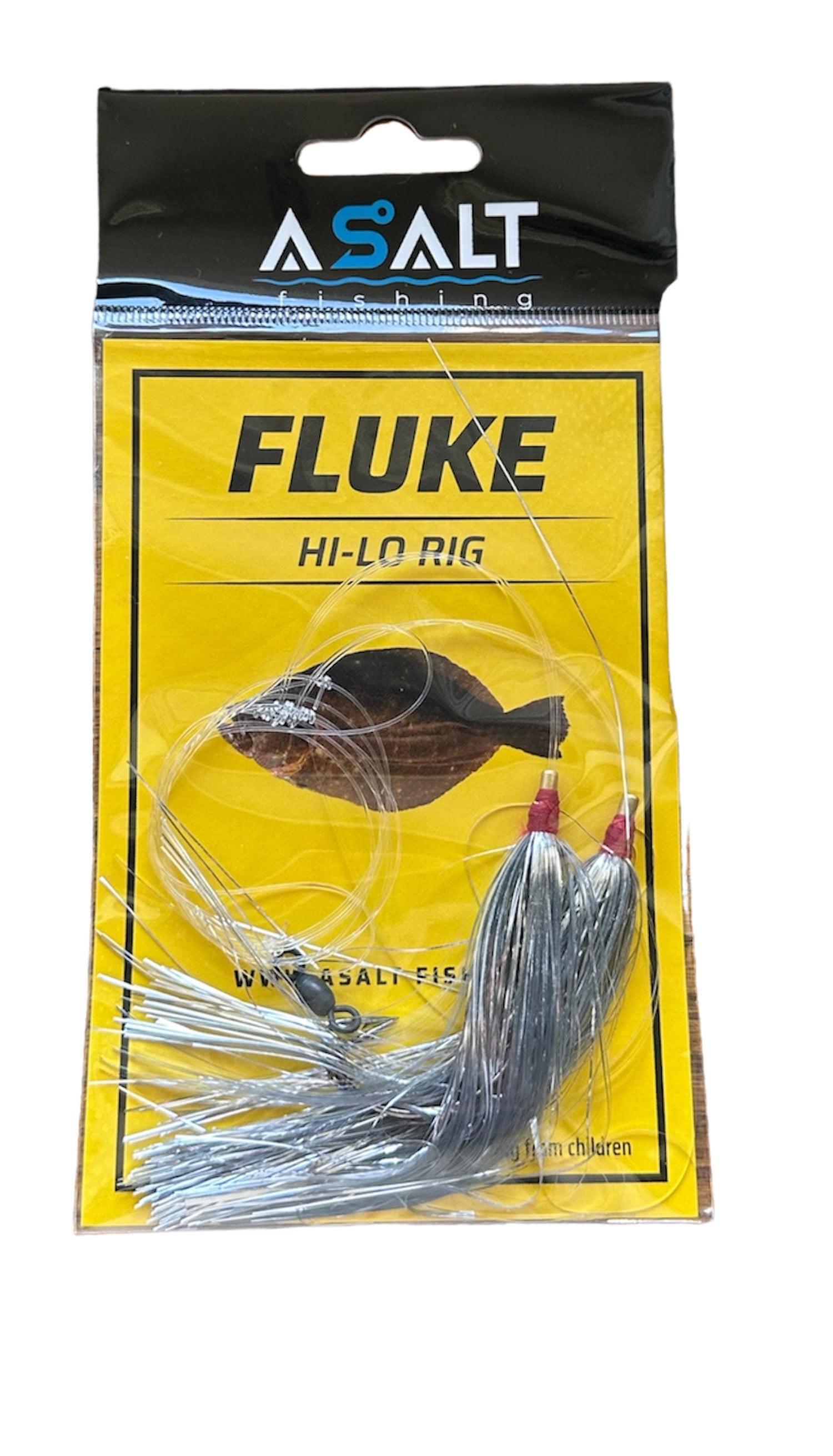 Asalt Fishing Fluke Hi-Lo Rig Double Mylar Silver Flash Teasers ...