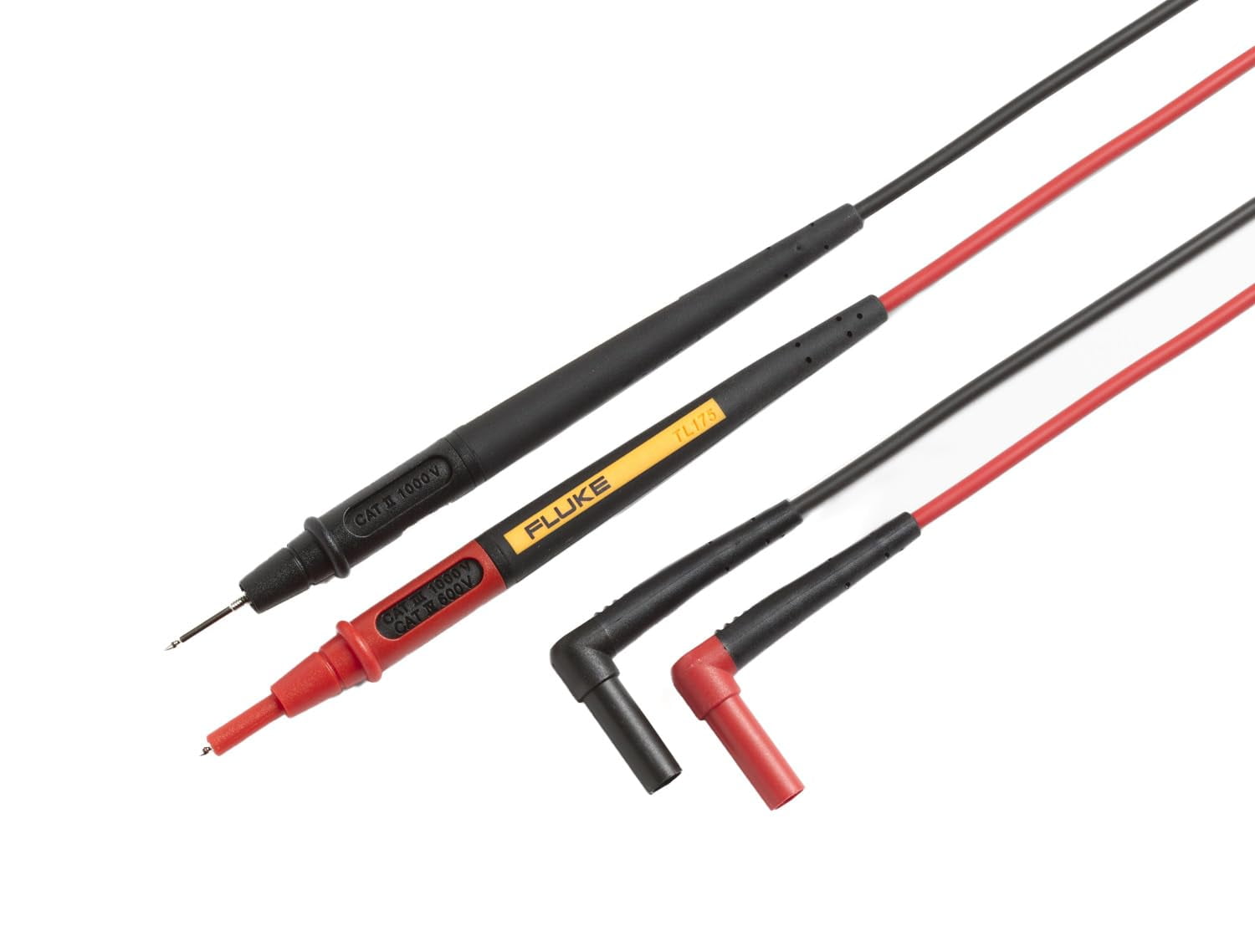 Fluke TL175 Twistguard Test Leads, 2 mm Diameter Probe Tips - Walmart.com