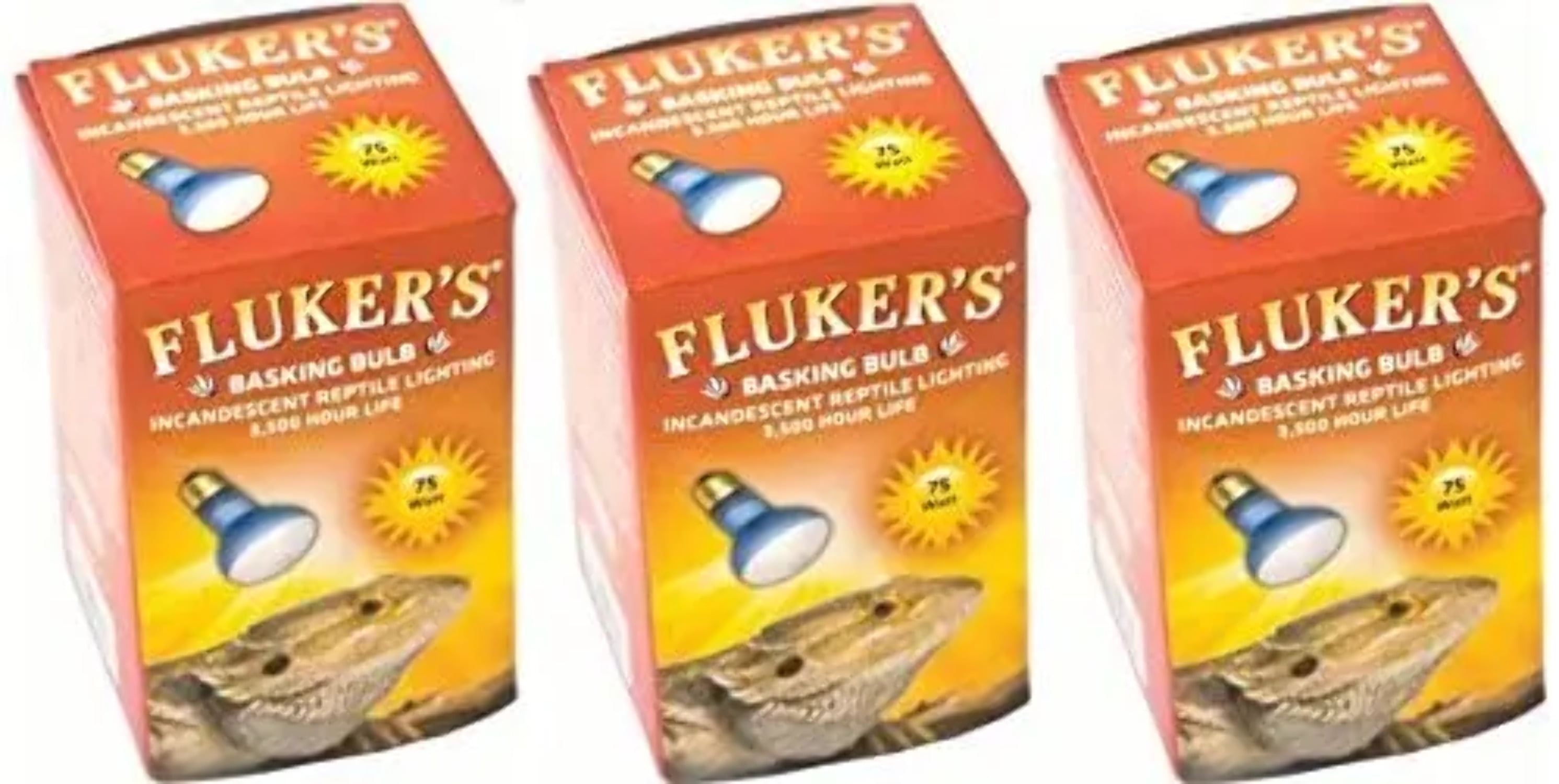 Fluker's 75-Watt Basking Spotlight Bulb for Reptiles, Heat Light for ...