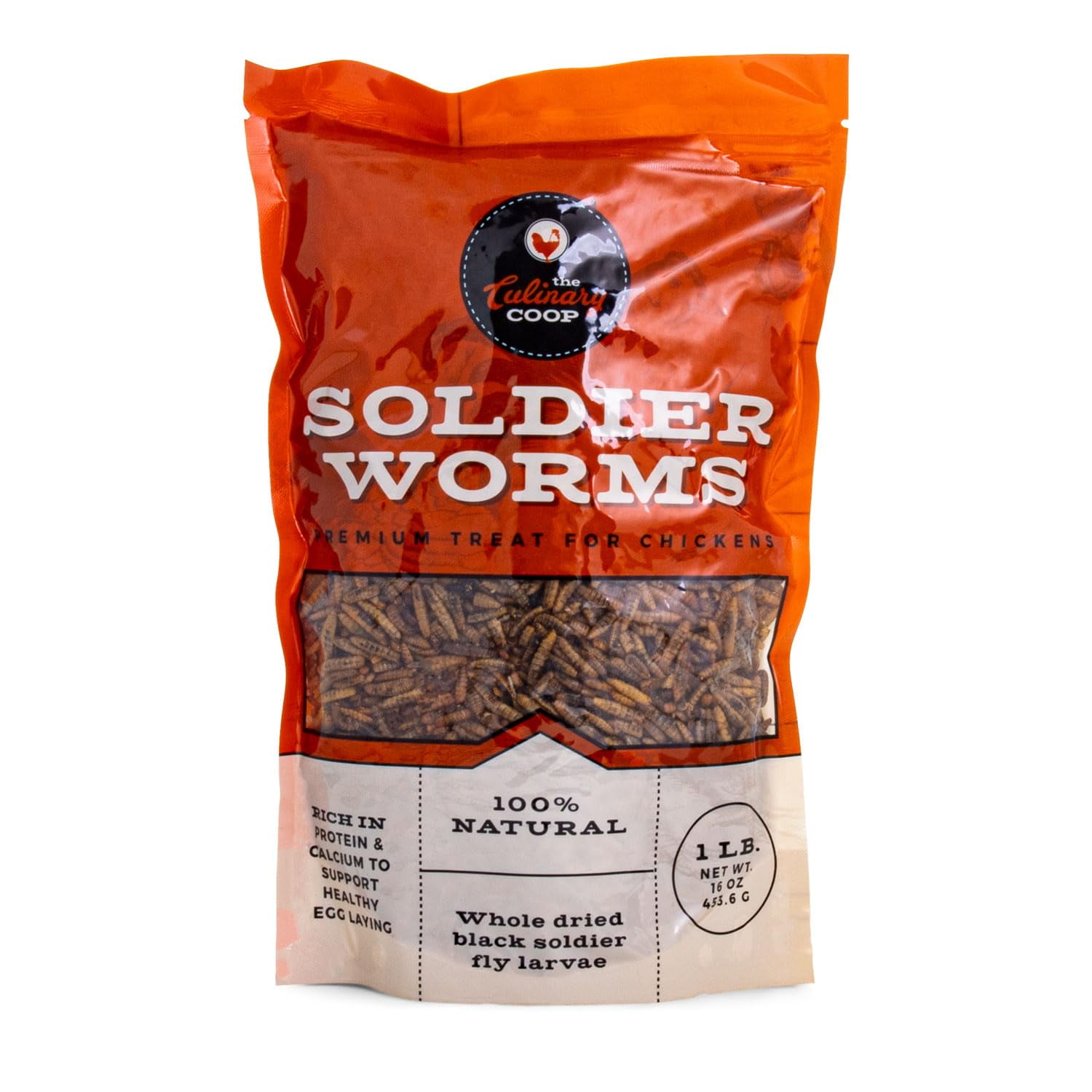 Fluker's Culinary Coop Premium DHF10 Chicken Treats, Dried Soldier Worms, Packed with Protein ...