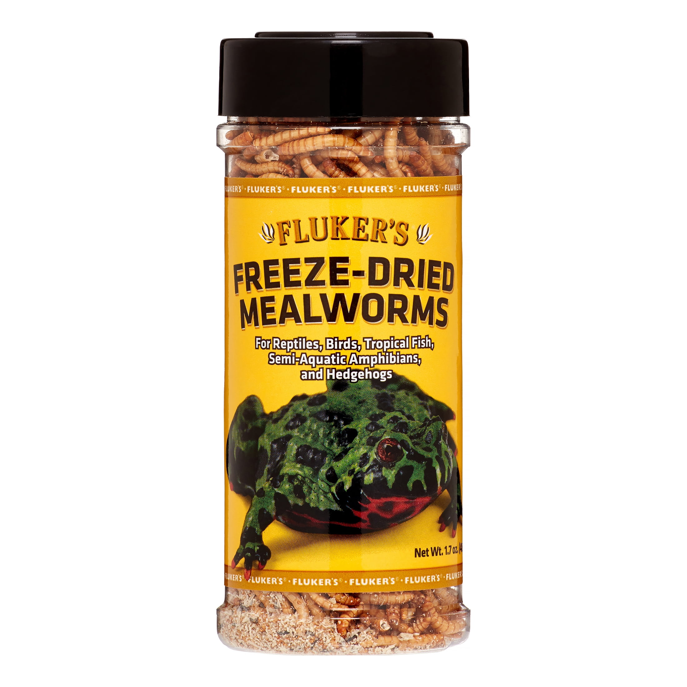 Fluker's Freeze-Dried Mealworms Reptile Bird Turtle Food, 1.7 oz ...
