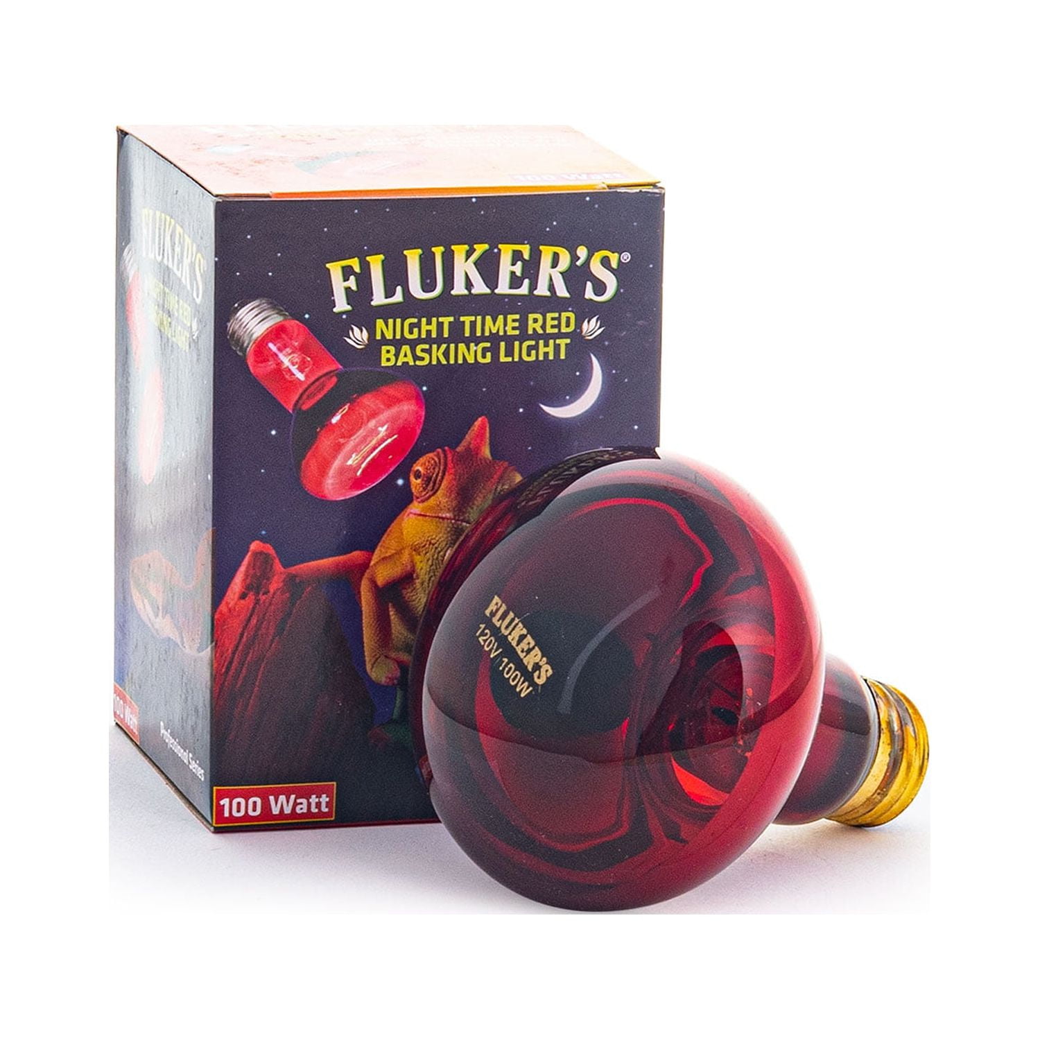 Fluker's Red Basking Spotlight Bulb 100 watt for Reptiles - Walmart.com