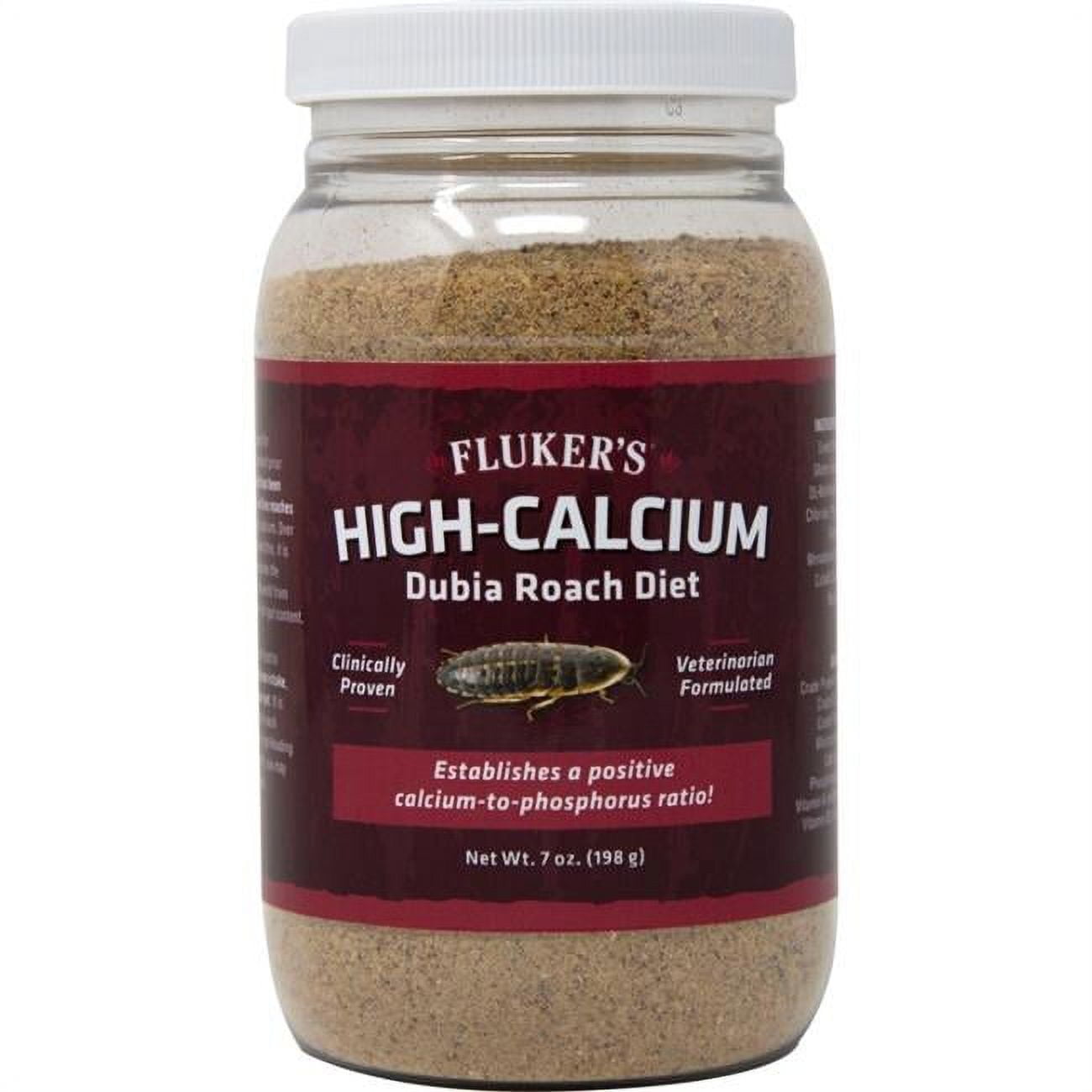Fluker's High Calcium Dubia Roach Diet, Gut-Loading Food for Mealworms ...