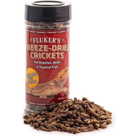 Flukers Freeze Dried Crickets Gut Loaded With Calcium For Reptiles