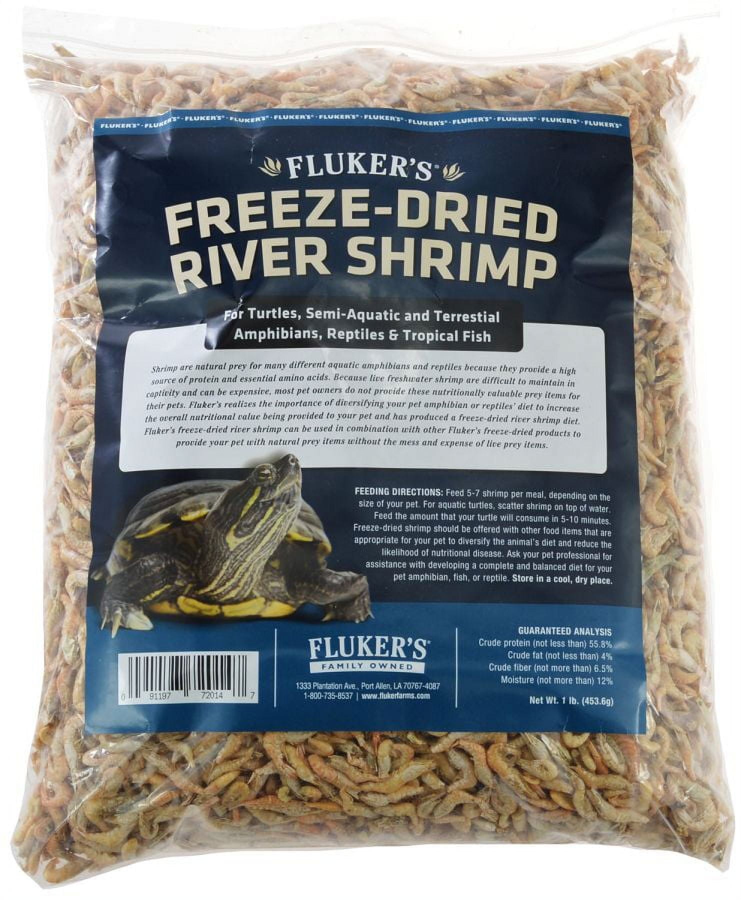 Flukers Freeze-Dried River Shrimp [Reptile, Foods Freeze Dried] 1 lb ...