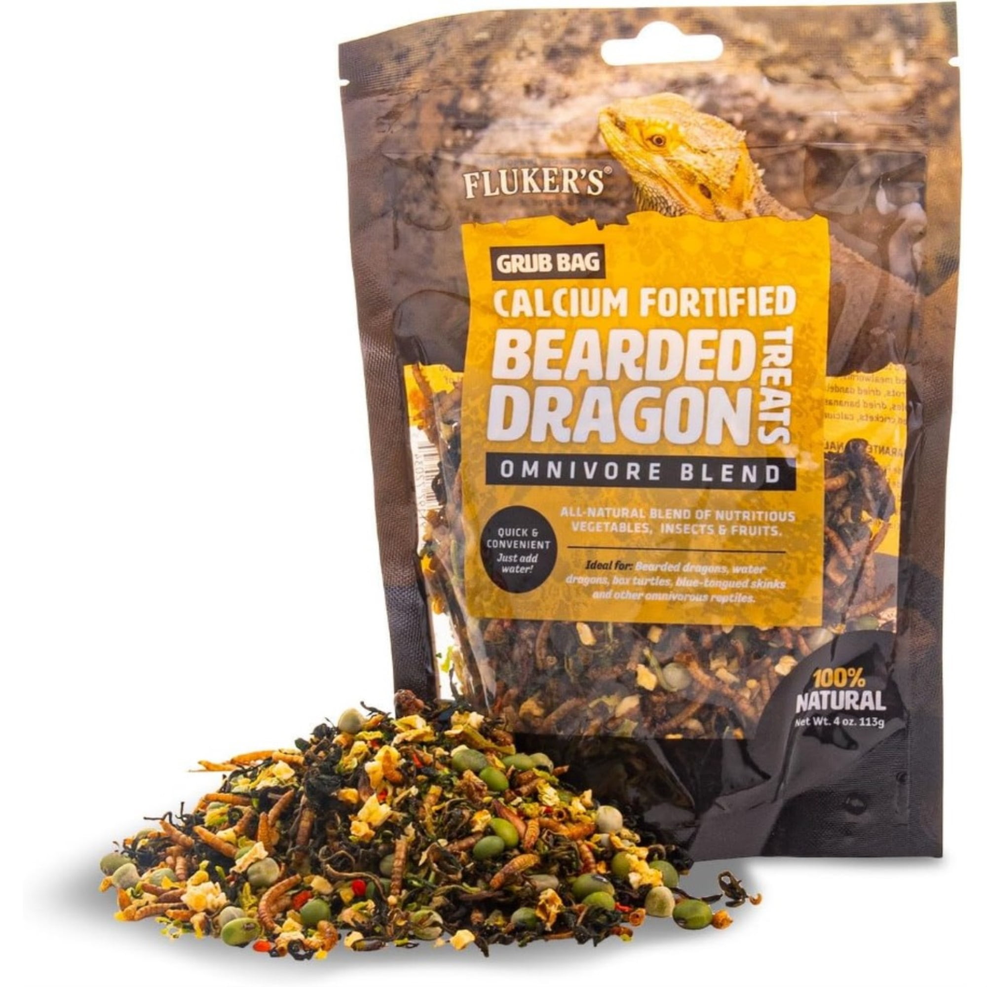Fluker's Grub Bag Bearded Dragon Omnivore Blend Treats - Walmart.com