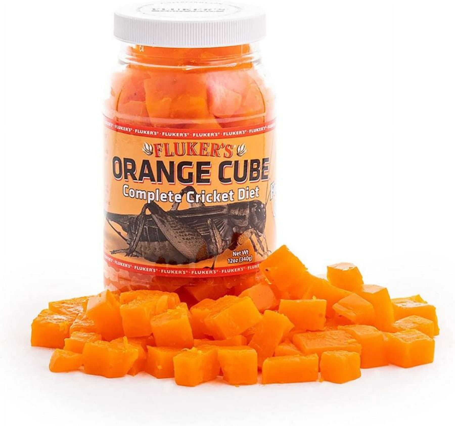 Flukers Orange Cube Complete Cricket Diet [Reptile, Foods Dry] 12 oz ...