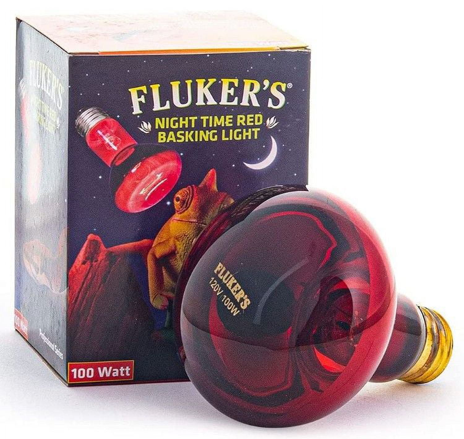 Flukers Professional Series Nighttime Red Basking Light [Reptile ...