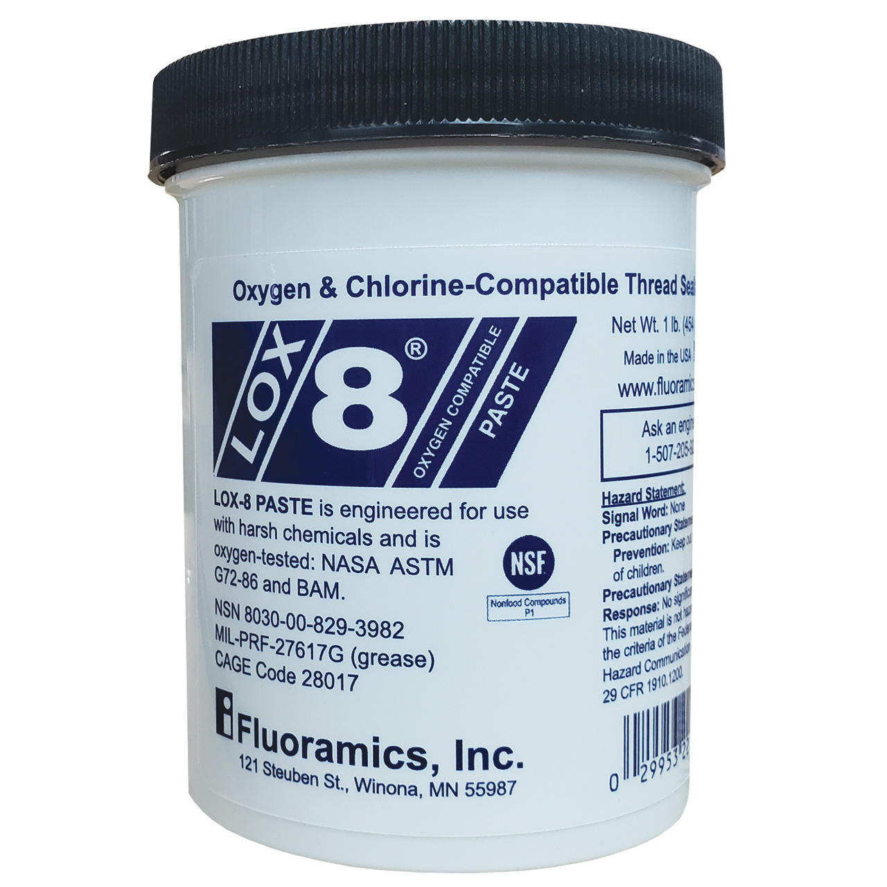 Fluoramics 9722152 LOX-8 Paste 1 LB Jar - Walmart.com